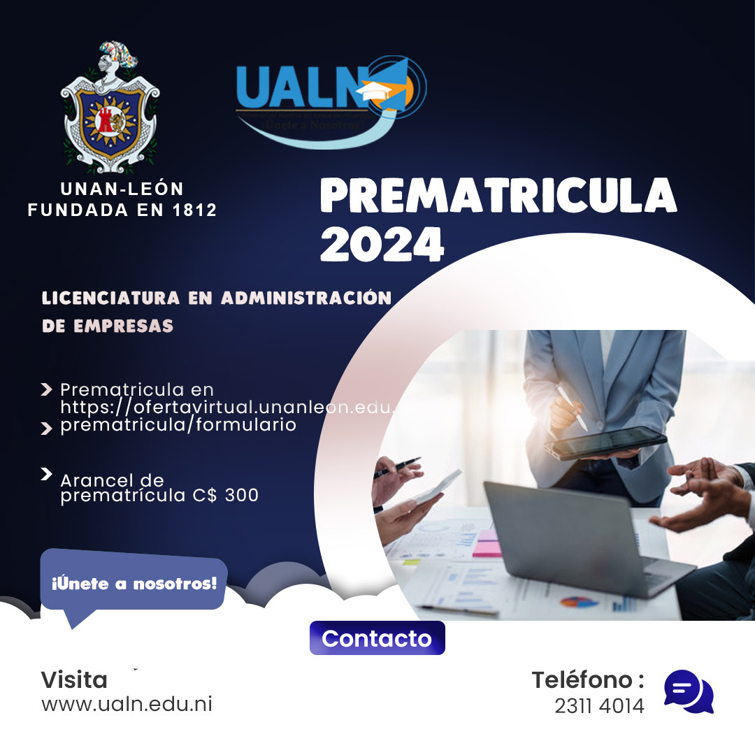 Ya está disponible la OFERTA ACADÉMICA 2024 con UNAN- León ...