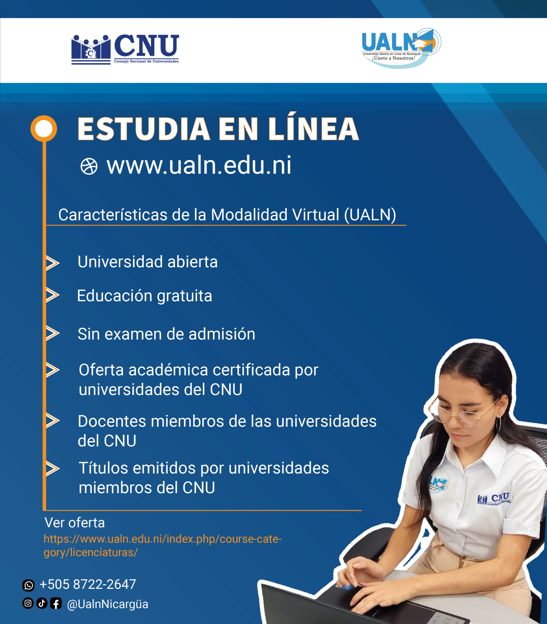Principales características de la Modalidad Virtual (UALN) - Universidad Abierta en Línea de ...